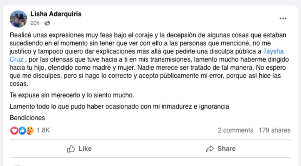 ¿Cuáles fueron las expresiones de Lisha que la metieron en problemas otra vez? – Metro Puerto Rico