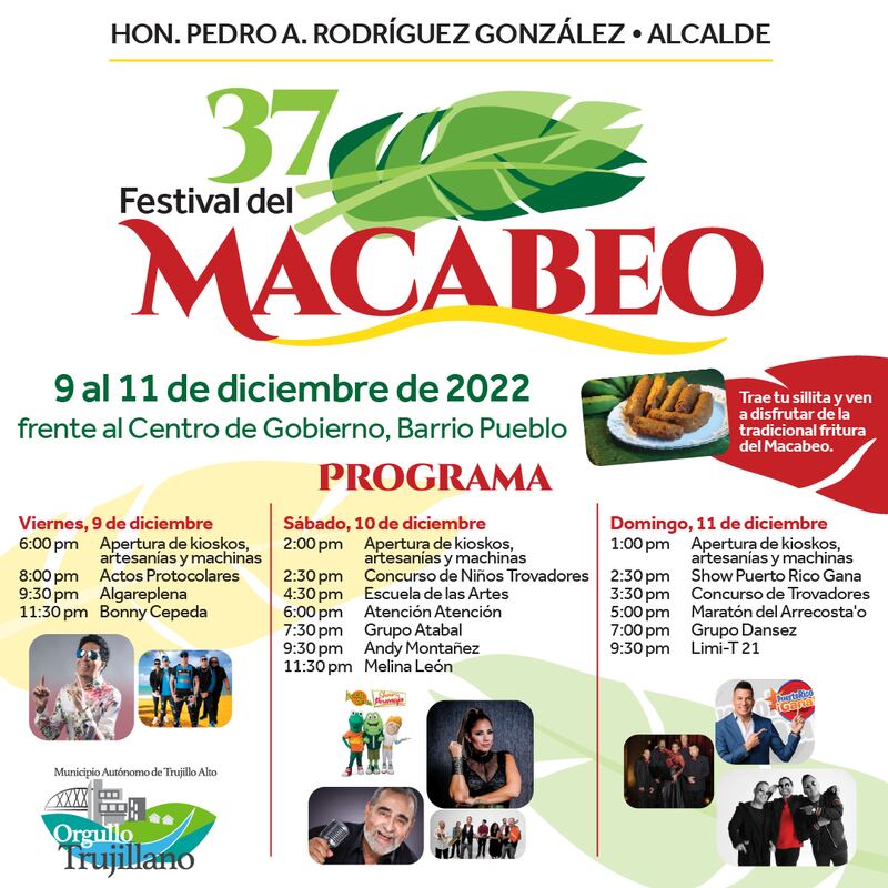 Trujillo Alto celebra su tradicional Festival del Macabeo – Metro ...