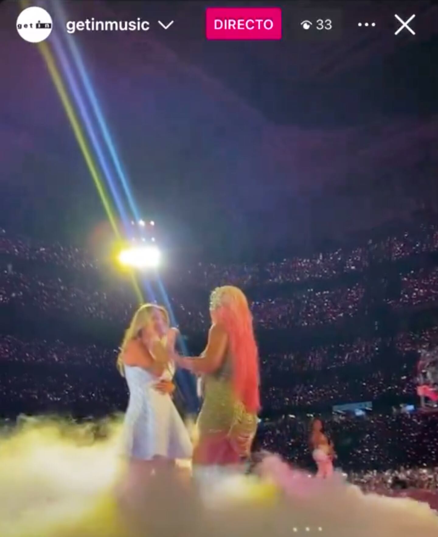 Amaia Montero en concierto de Karol G en el Estadio Santiago Bernabéu ...