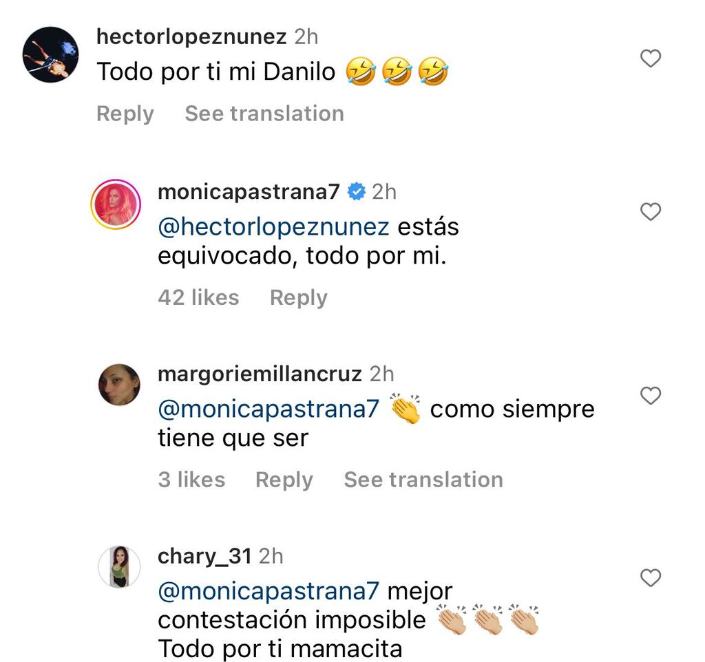 Danilo Beauchamp aconseja a Mónica Pastrana que no responda comentarios ...